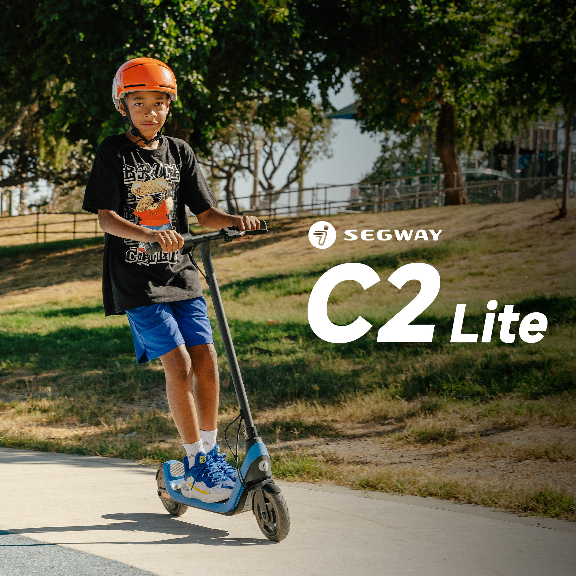 Segway C2 Lite Kids Electric Scooter, 9.9 mph Max Speed, 5.9 Miles Max ...