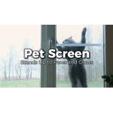Pet Screen Extra-Strength Mesh Kit (48 in x 100 ft) - Dog & Cat Proof ...