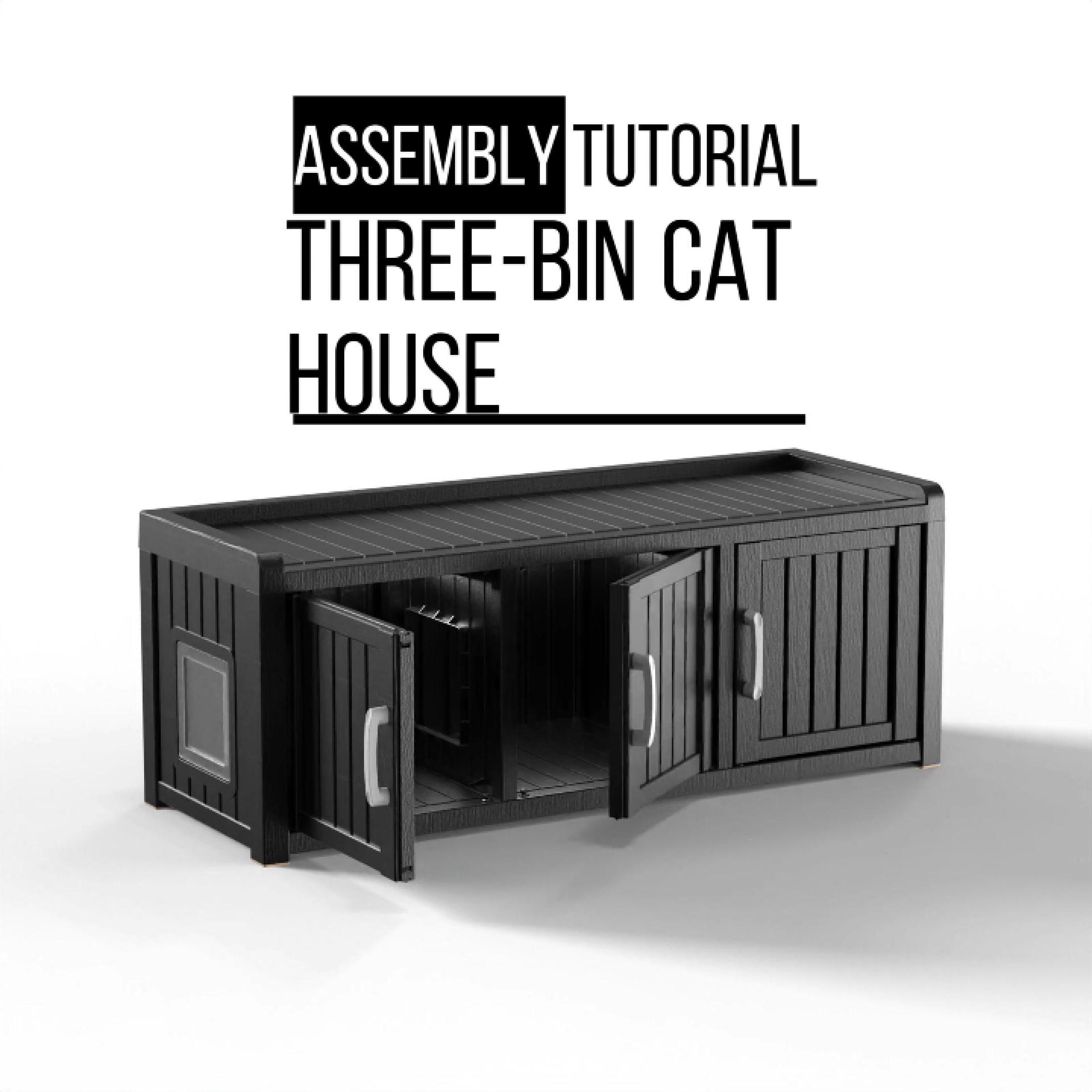 EasyUp Resin Space-Saving Hidden Cat Litter Box Enclosure for Small ...