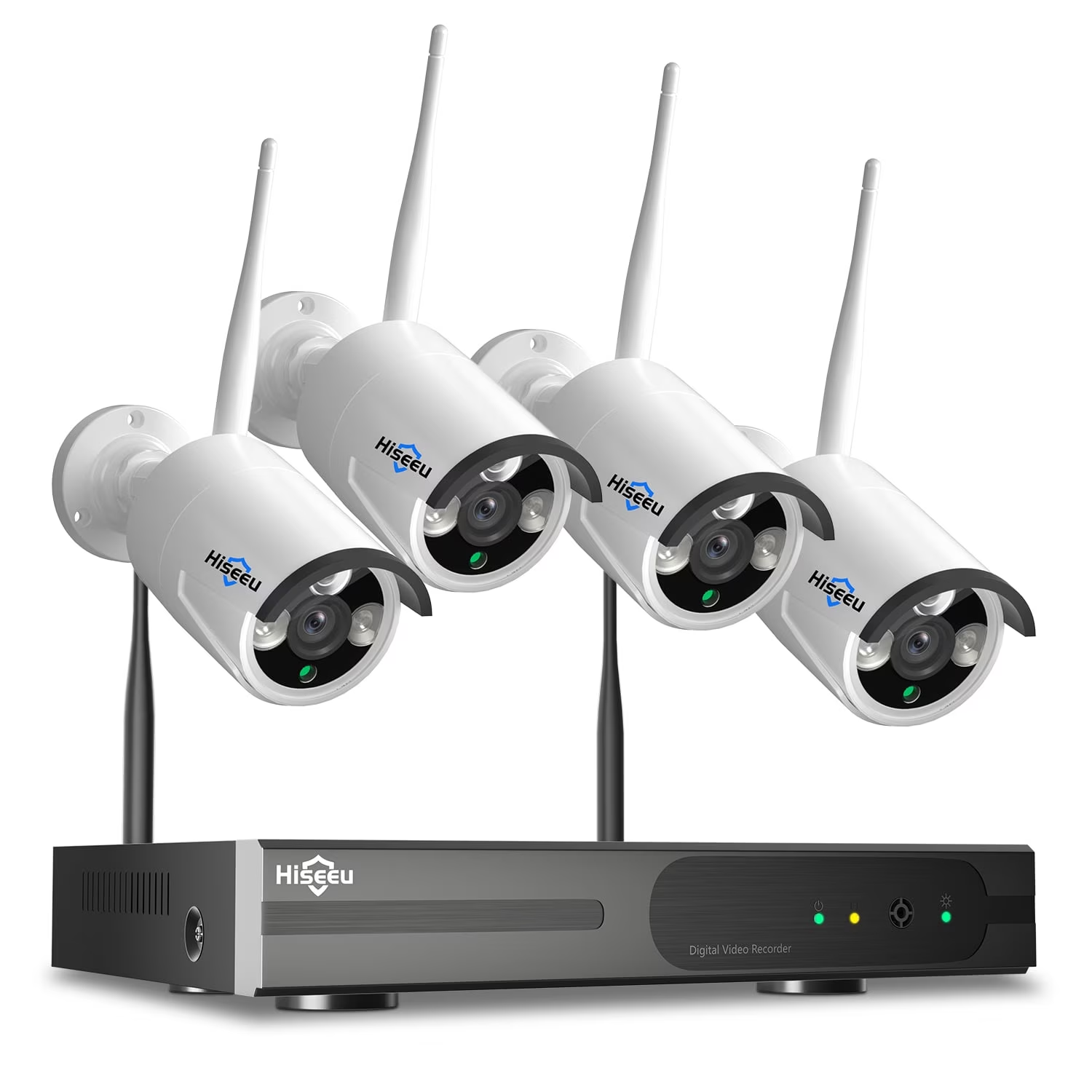 SOVMIKU Wireless Outdoor Security Camera System 3MP Wi-Fi Night Vision ...