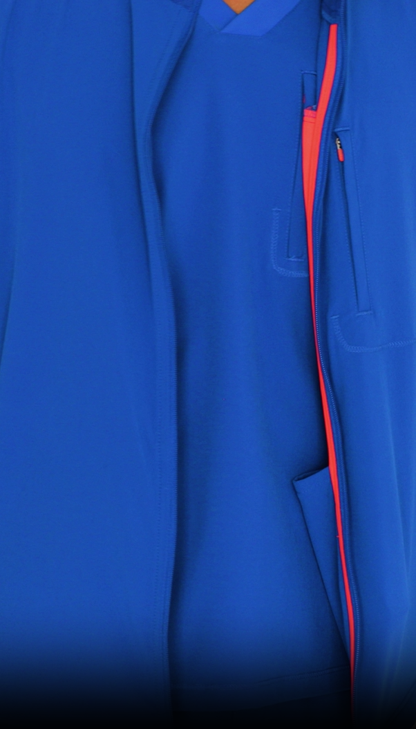 Infinity GNR8 Scrubs Jacket For Men Zip Front IN350A - Walmart.com