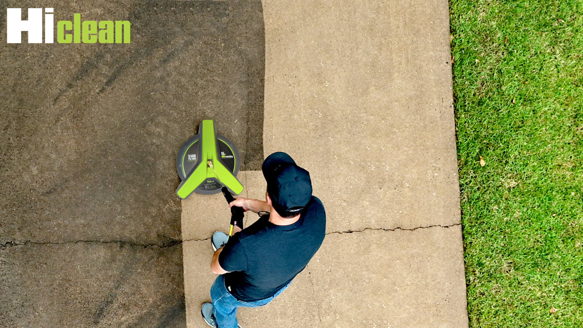 Hiclean Pressure Washer Surface Cleaner, 15 inch Wide, Universal ...
