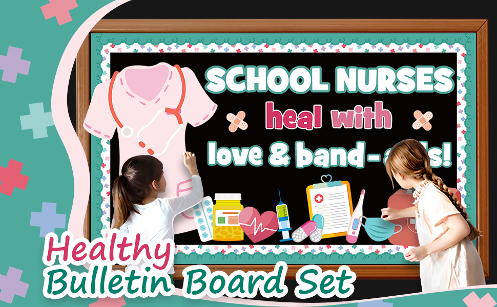 Healthy Bulletin Board Set Healthcare Workers Nurses Classroom ...