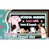 Healthy Bulletin Board Set Healthcare Workers Nurses Classroom ...
