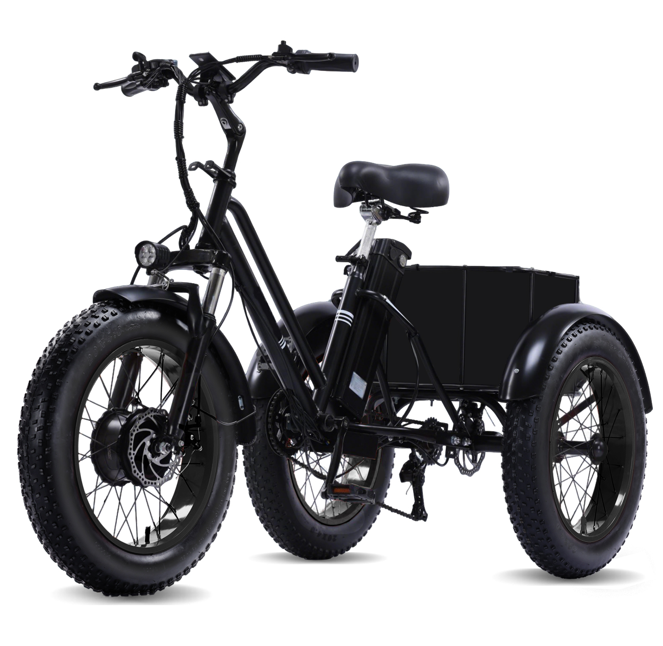 NOMIGO Electric Tricycle, 7 Speed 3 Wheel Electric Bicycle with 48V 15Ah Lithium Battery, Max ...