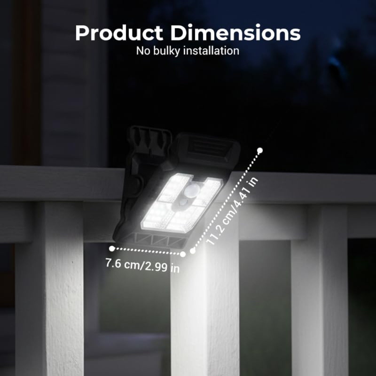 Solar Clip Light with Motion Sensor – Clip On Solar Lights Outdoor ...
