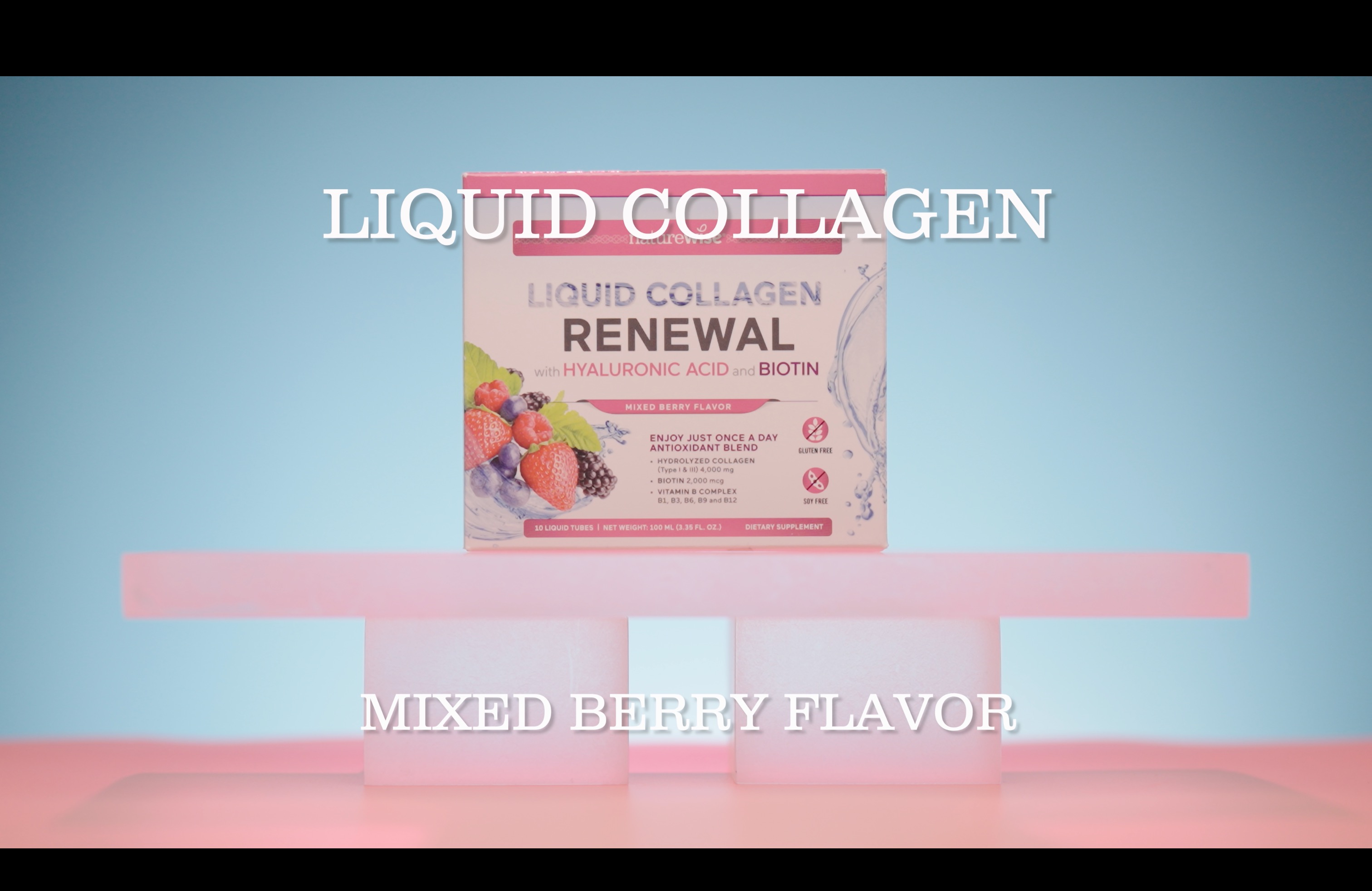 NatureWise Liquid Collagen Supplement, Hydrolyzed Peptides, Biotin ...