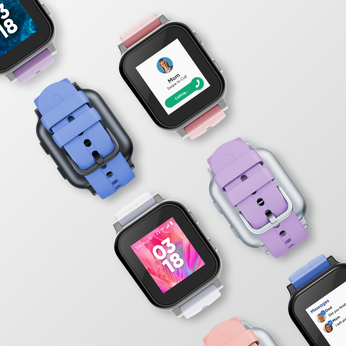 Gabb Watch 3e Kids Smartwatch, 1.41", GPS Tracker, Dark Gray Case with ...