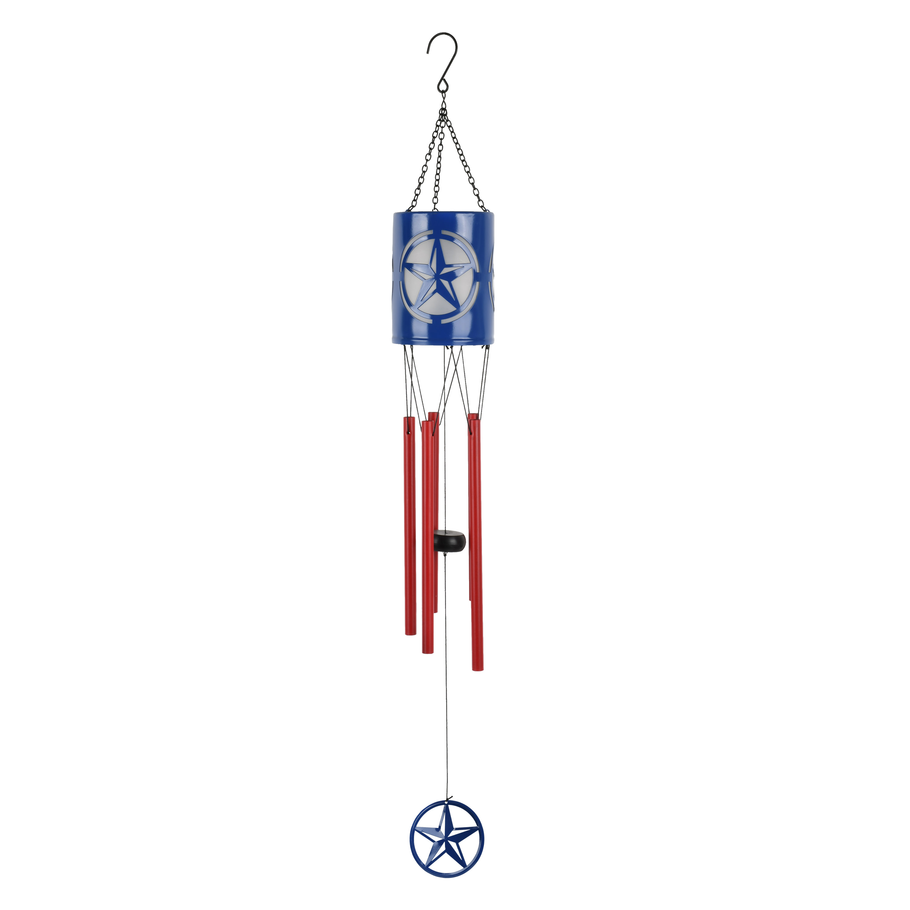 Mainstays Metal Texas Star Weather-Resistant Outdoor Wind Chime ...