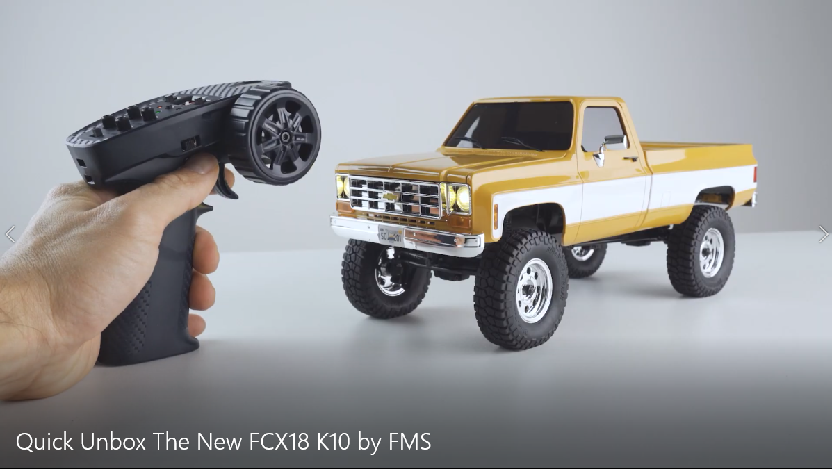 FMS 1:18 FCX18S Chevrolet K10 S V2 RTR - Walmart.com