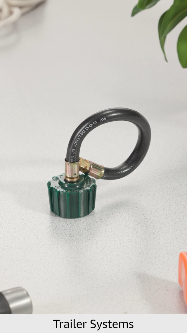 Flame King RV, Van, or Trailer Propane Hose, Propane Gas Hose Connector ...