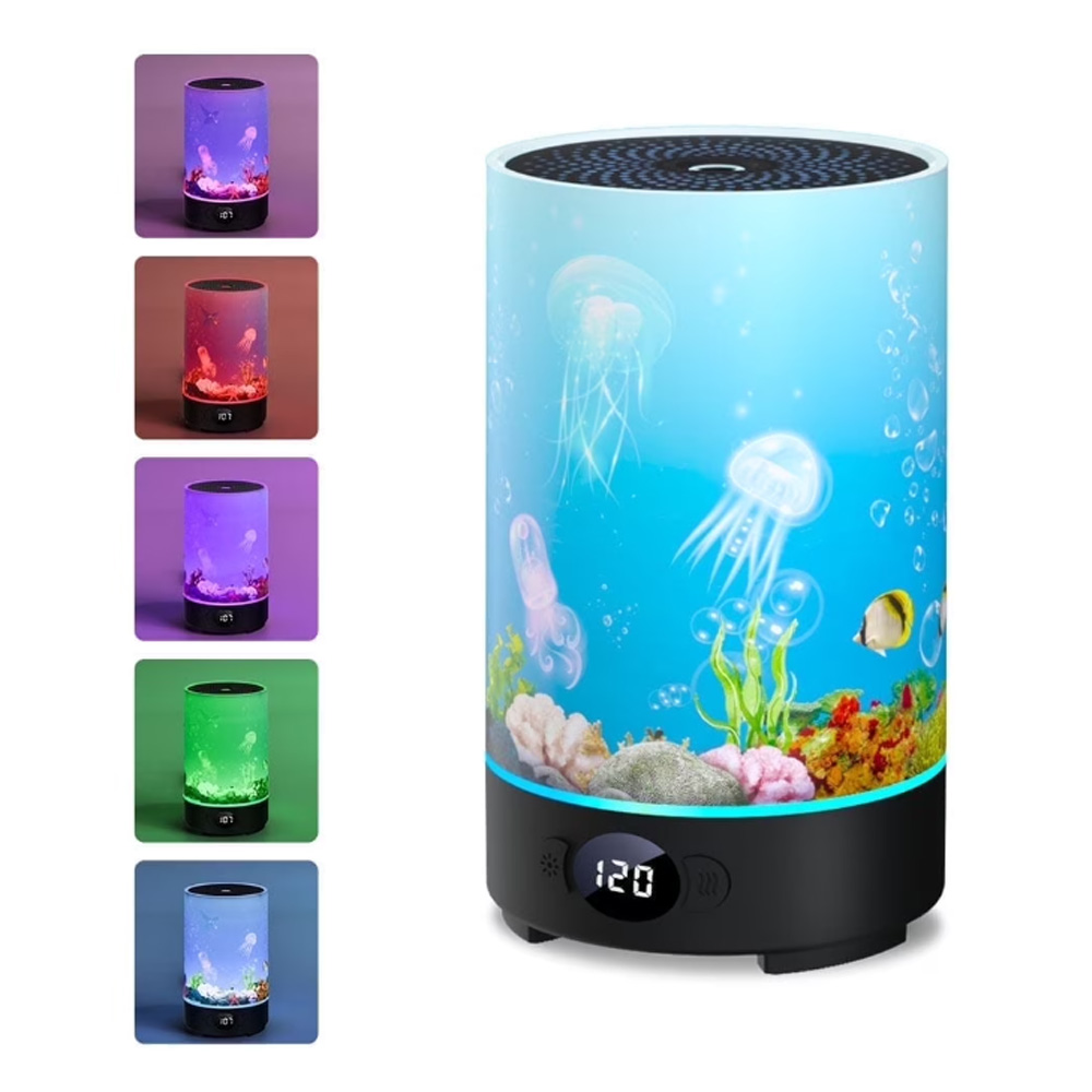 Wiher Aroma Diffuser, Quiet Oil Diffuser with RGB Lighting Timer ...