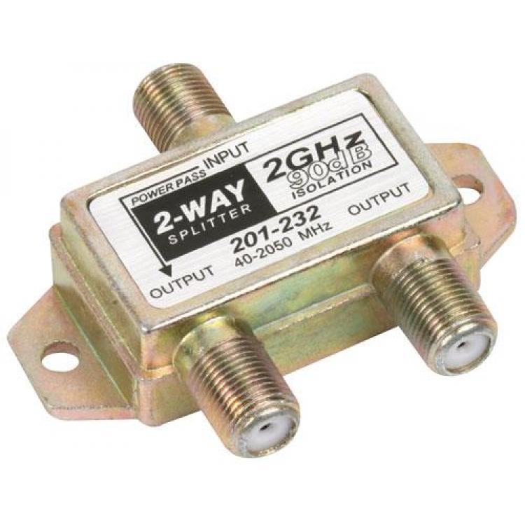 Steren 4-Way Coaxial Splitter 2.4GHz 90dB High-Frequency Signal ...