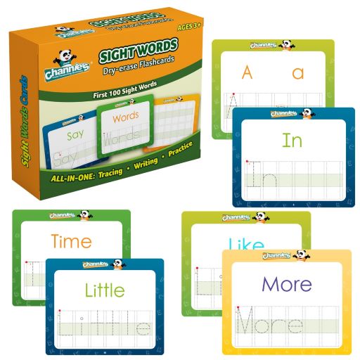 Channie’S Visual Dry Erase Flashcards For Pre-K Through First Grade ...