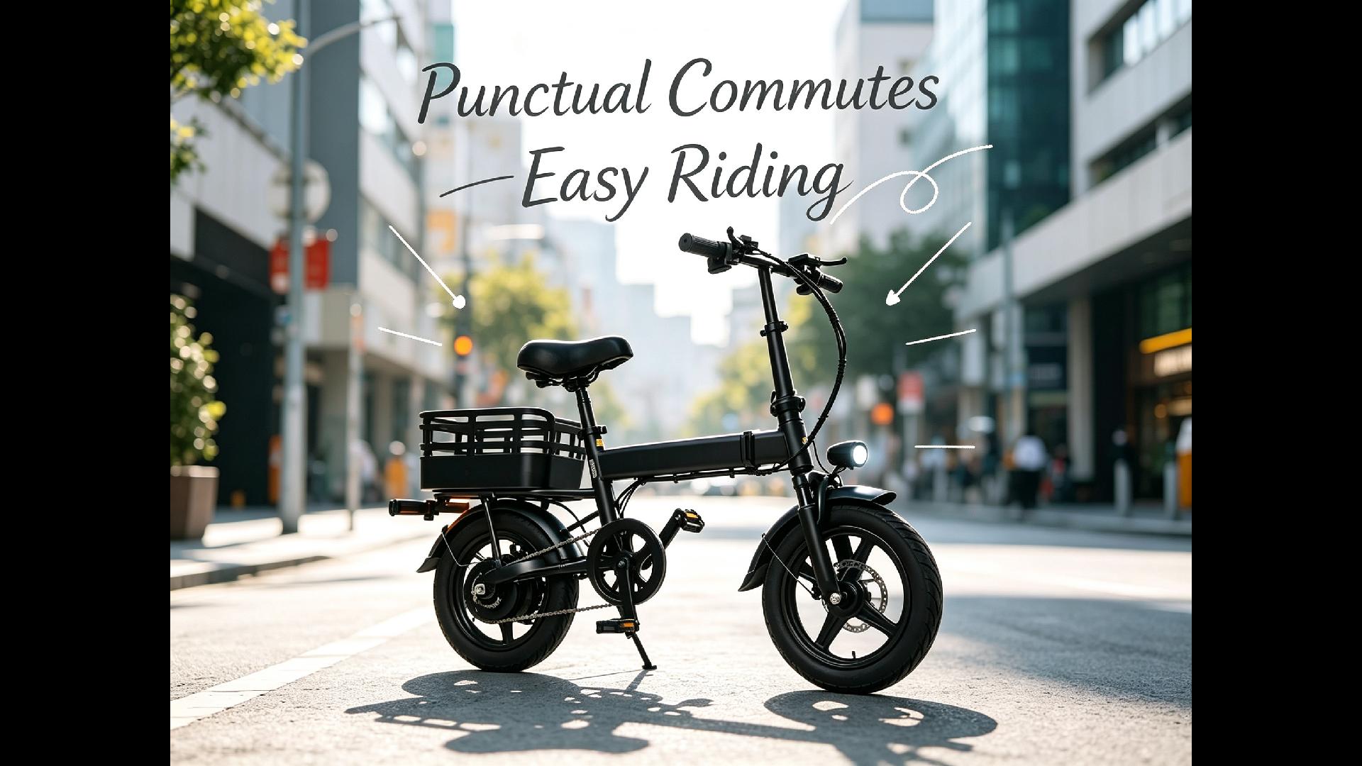 14IN Portable Folding Ebike 20mph 500W Motor 30 mile High Energy ...