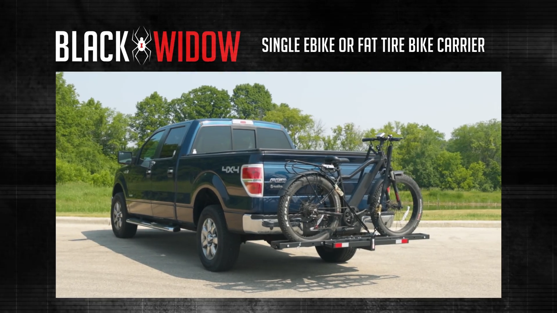 Black Widow Steel eBike and Fat Tire Bike Carrier - 300 lb. Capacity ...