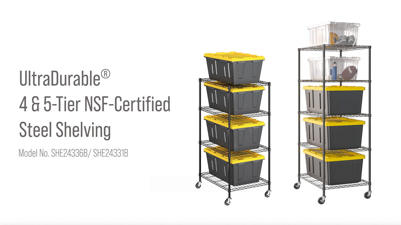 Seville Classics UltraDurable Heavy Duty NSF Solid Steel Wire Rack ...