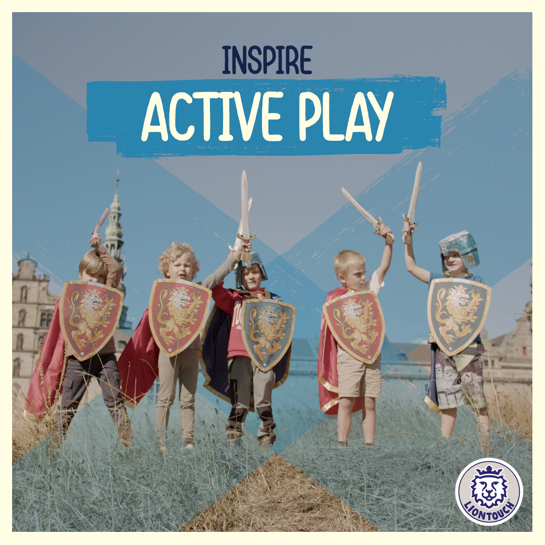 Liontouch - Noble Knight Foam Swords, Shields & Axes, Blue & Red ...