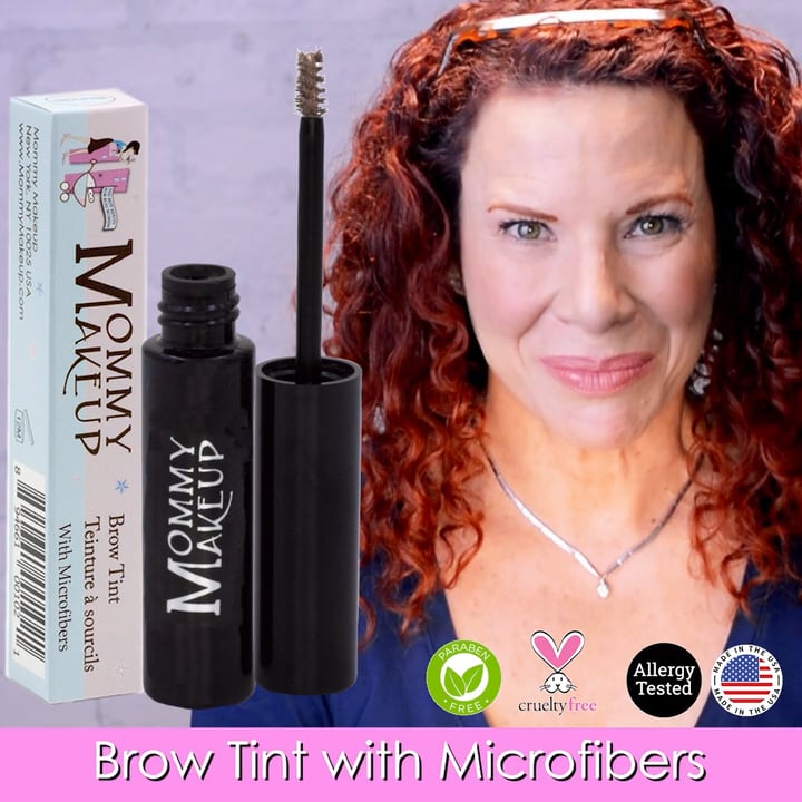 Brow Tint with Microfibers - Water Resistant Tinted Eyebrow Gel by ...