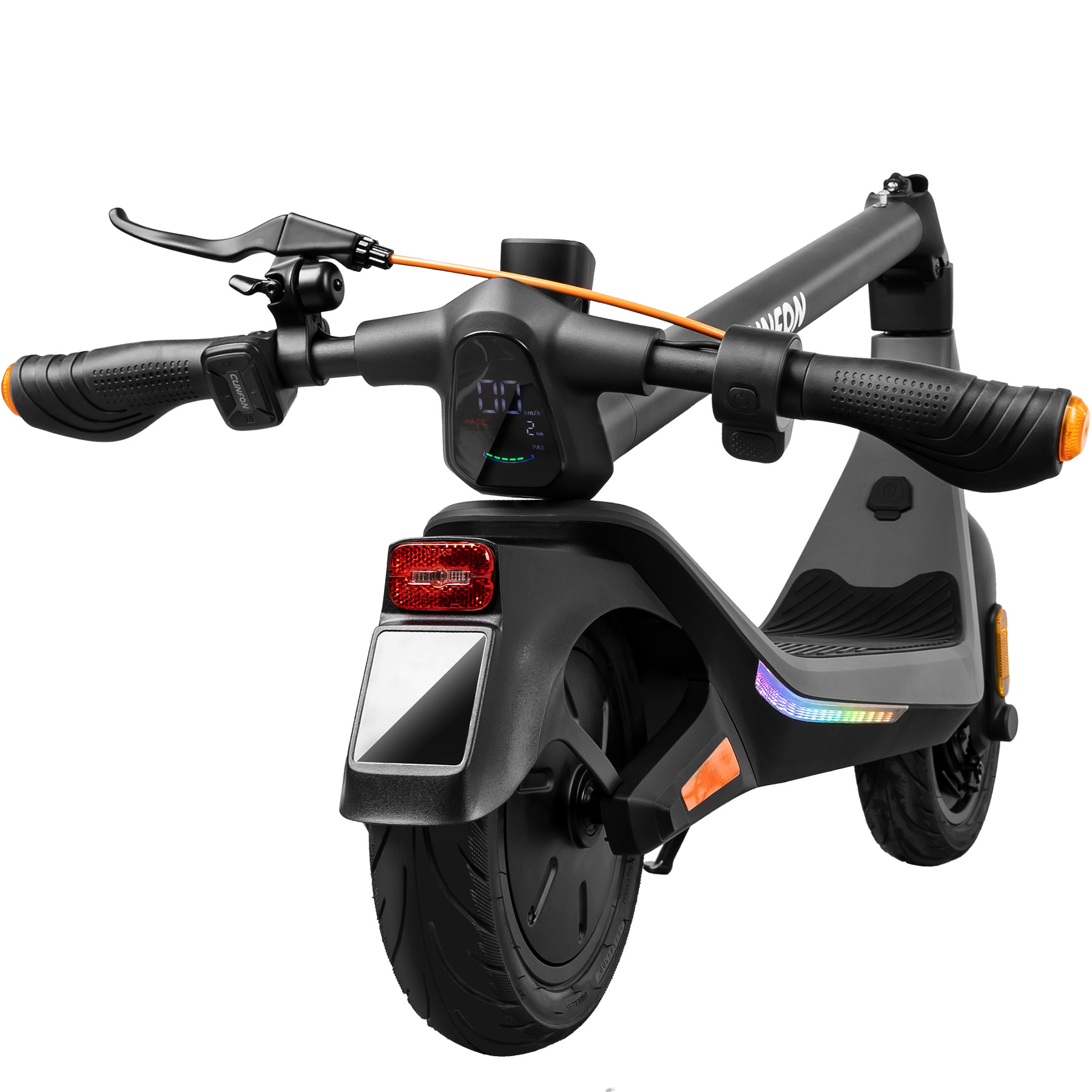 CUNFON Electric Scooter - 650 Max Motor, 10 Inch Tires, Up to 19 Mph ...