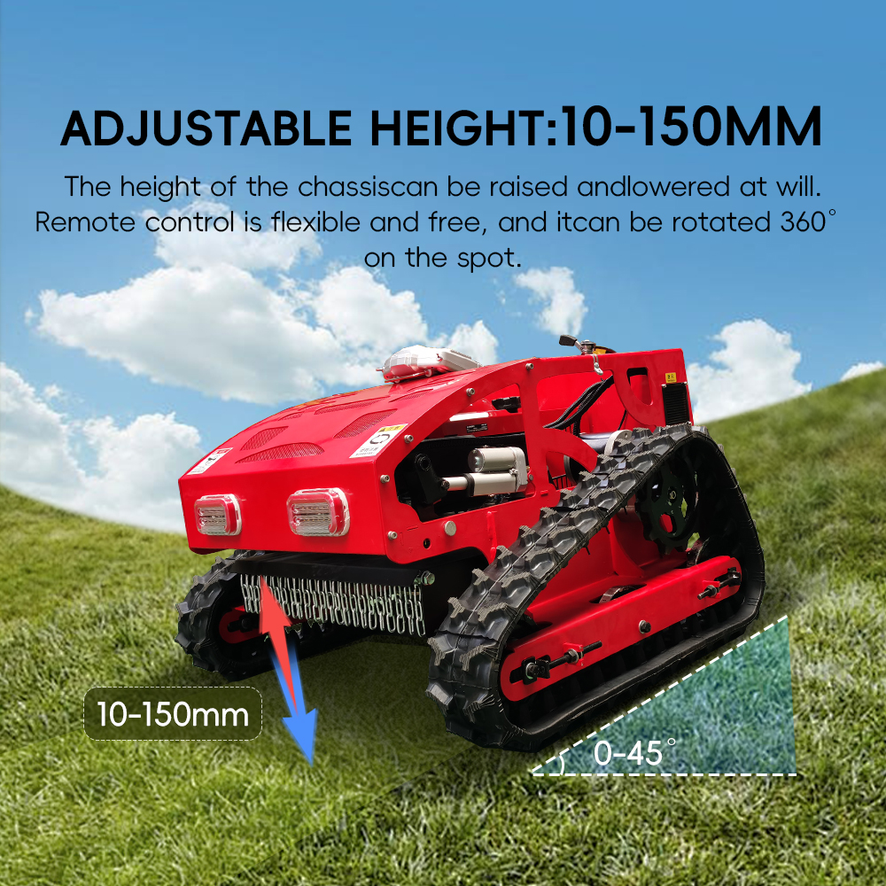 Gasoline Lawn Mower 550mm Grass Cutting Robot Gasoline Mower with ...