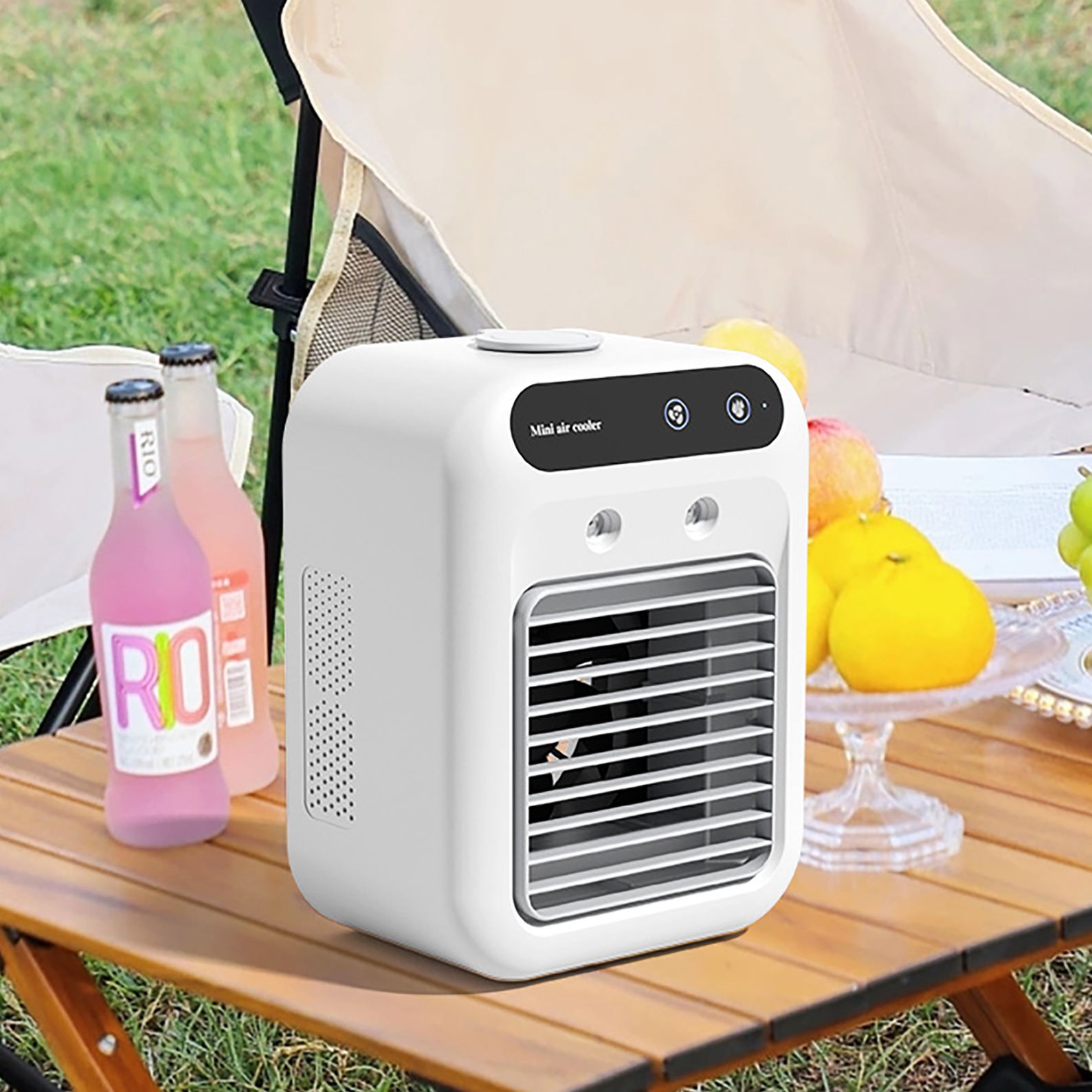 Portable Cooling Fan,USB-C Rechargeable | 25dB Quiet, 3 Speeds & Mist ...