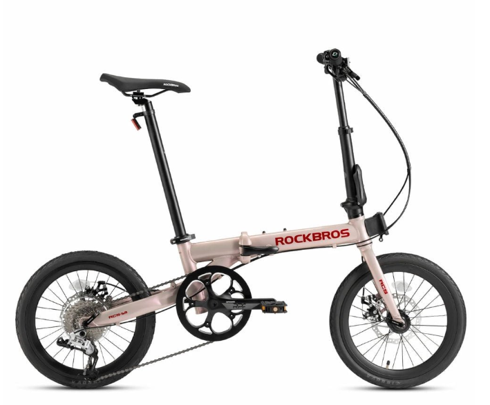 ROCKBROS ACS 16“ 9 Speed Folding Bike Aluminum Frame Dual C-Brake Green ...