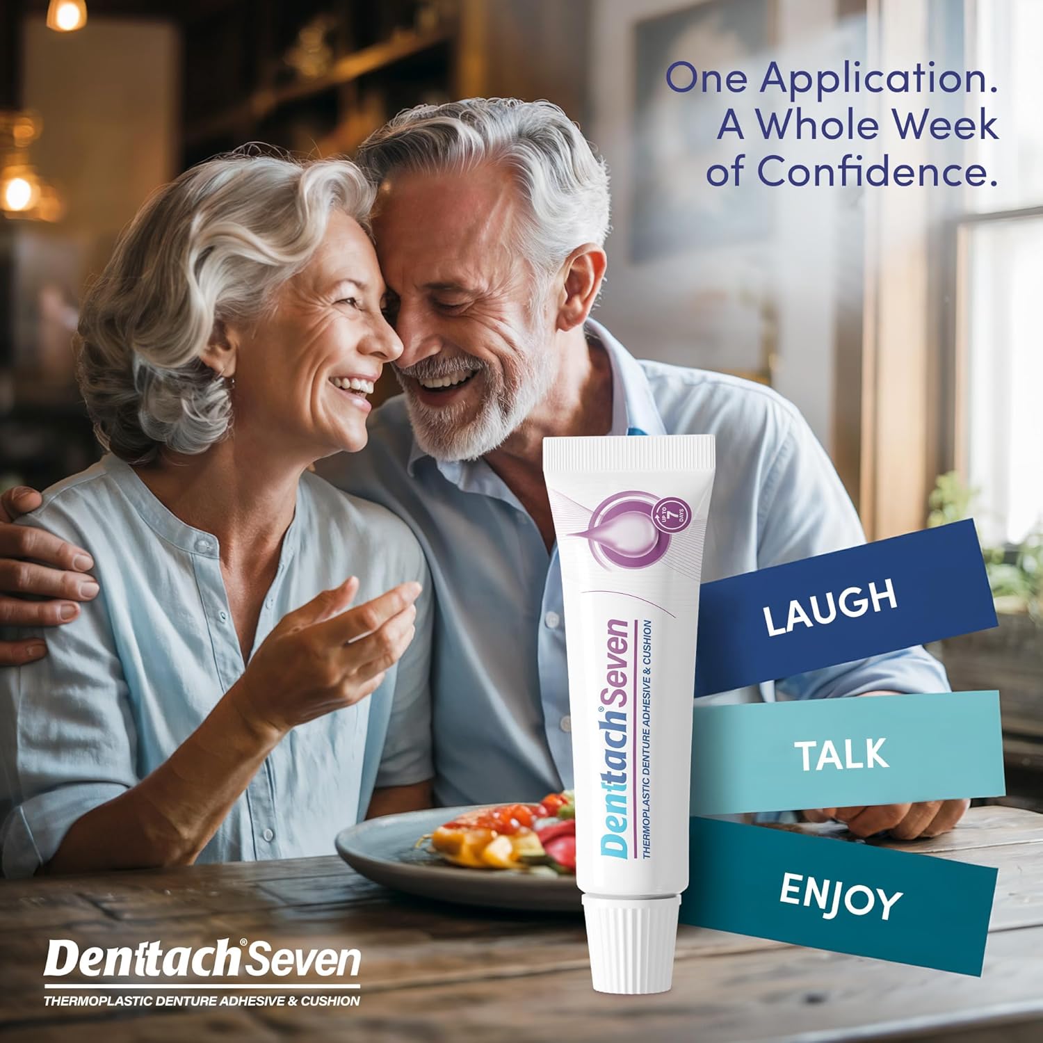 Denttach Long-Lasting Thermoplastic Denture Adhesive Cushion, 7 Days - Walmart.com