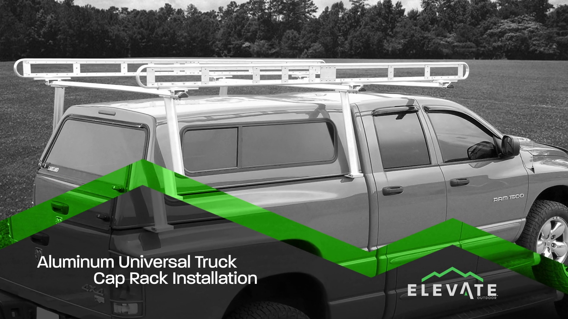 Elevate Outdoor CAP-RACK-ALUM Aluminum Universal Truck Cap Rack ...