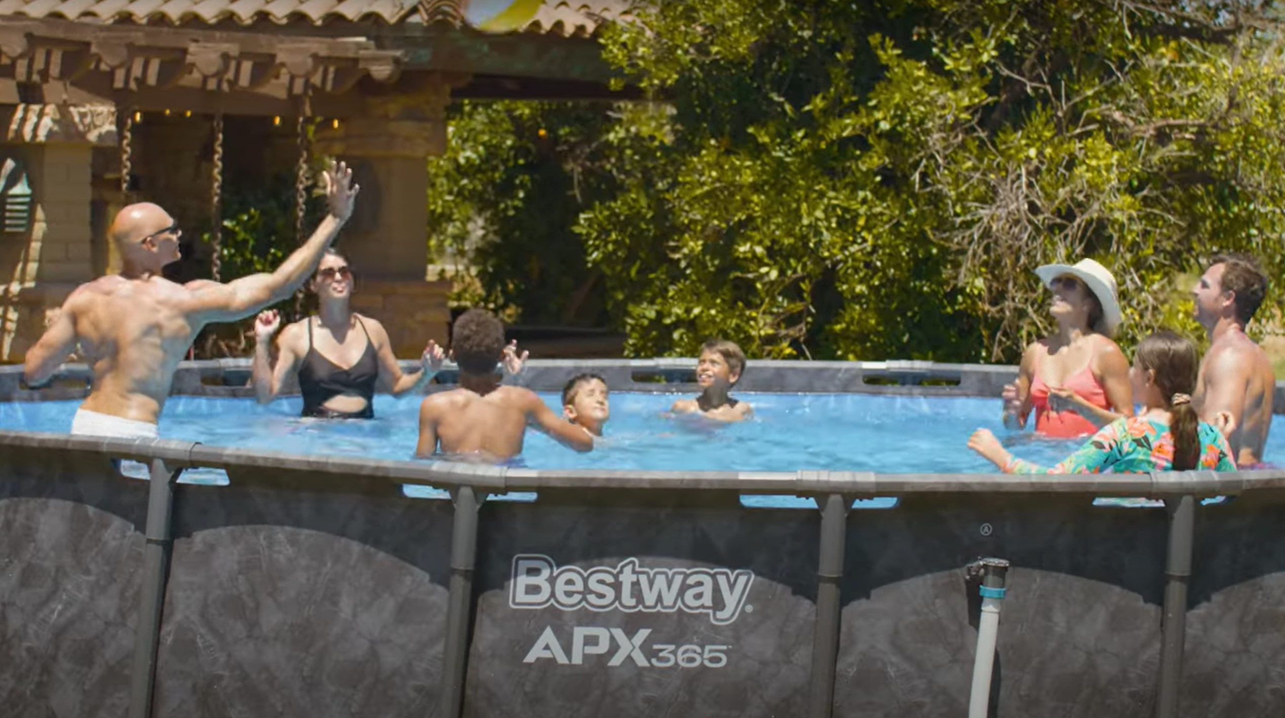 Bestway APX 365 20'x52" Round Above Ground Swimming Pool Set with Pump ...