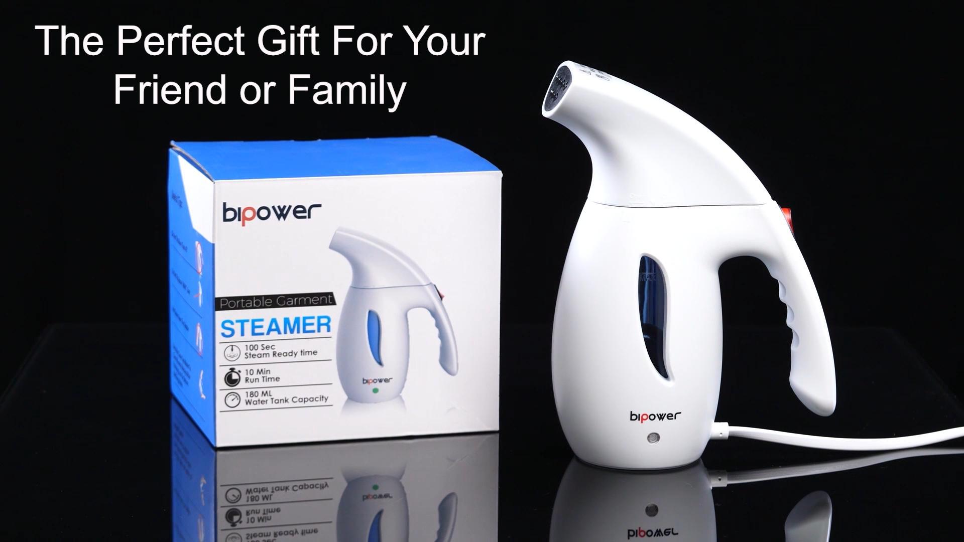 BIPOWER Portable Handheld Home Steamer for Clothes, Fast Heat-up with ...