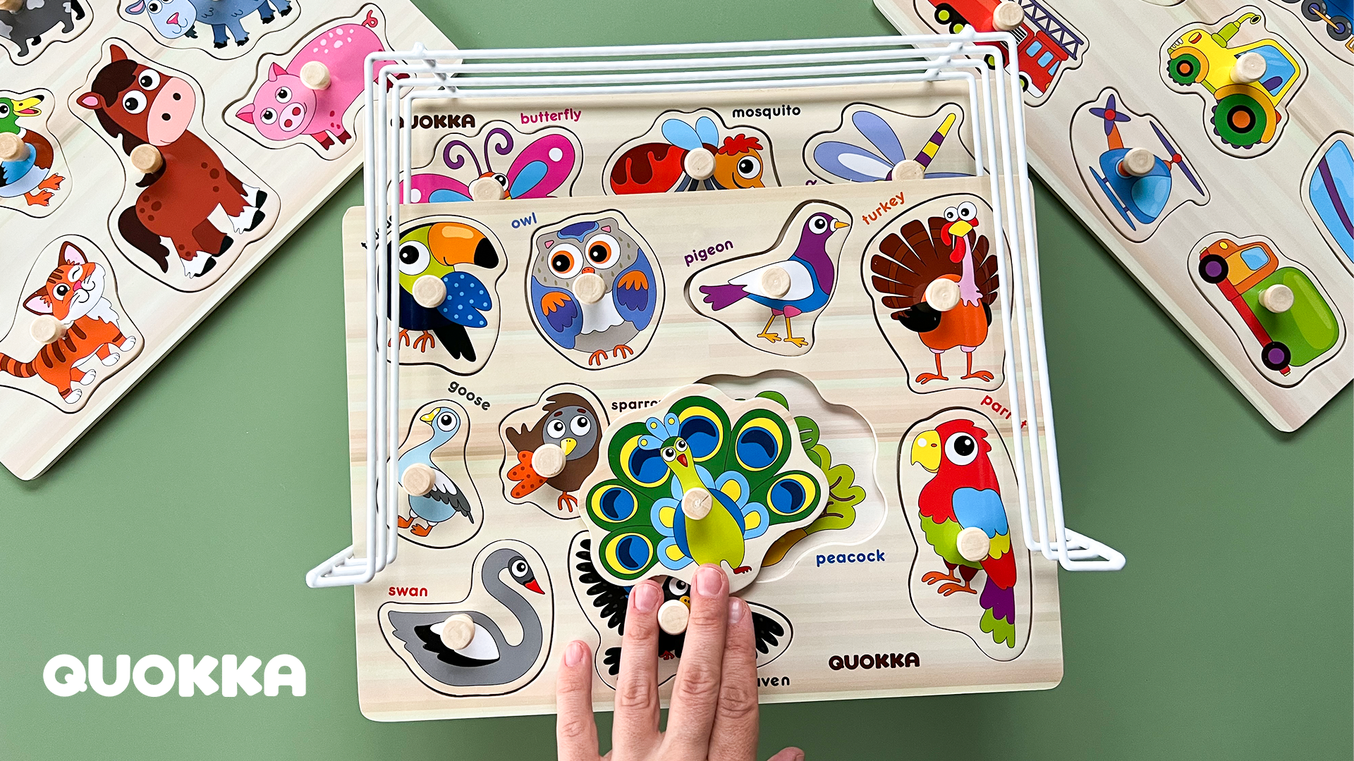 Quokka 6 Wooden Educational Alphabet Puzzles for Toddlers 1-4 Years ...