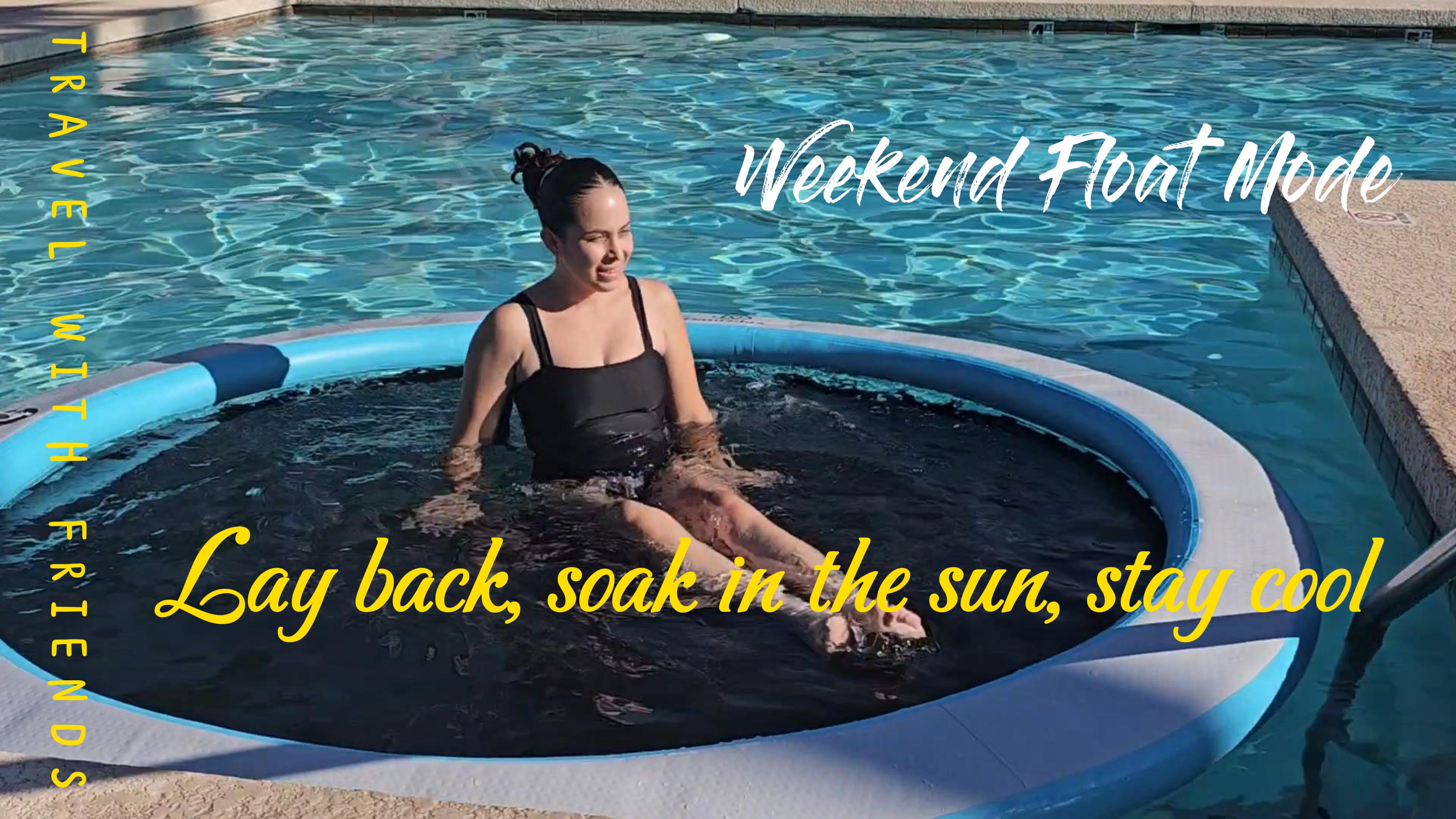 Danrelax 10FT Round Inflatable Pool Float for Adults, Heavy Duty Water ...