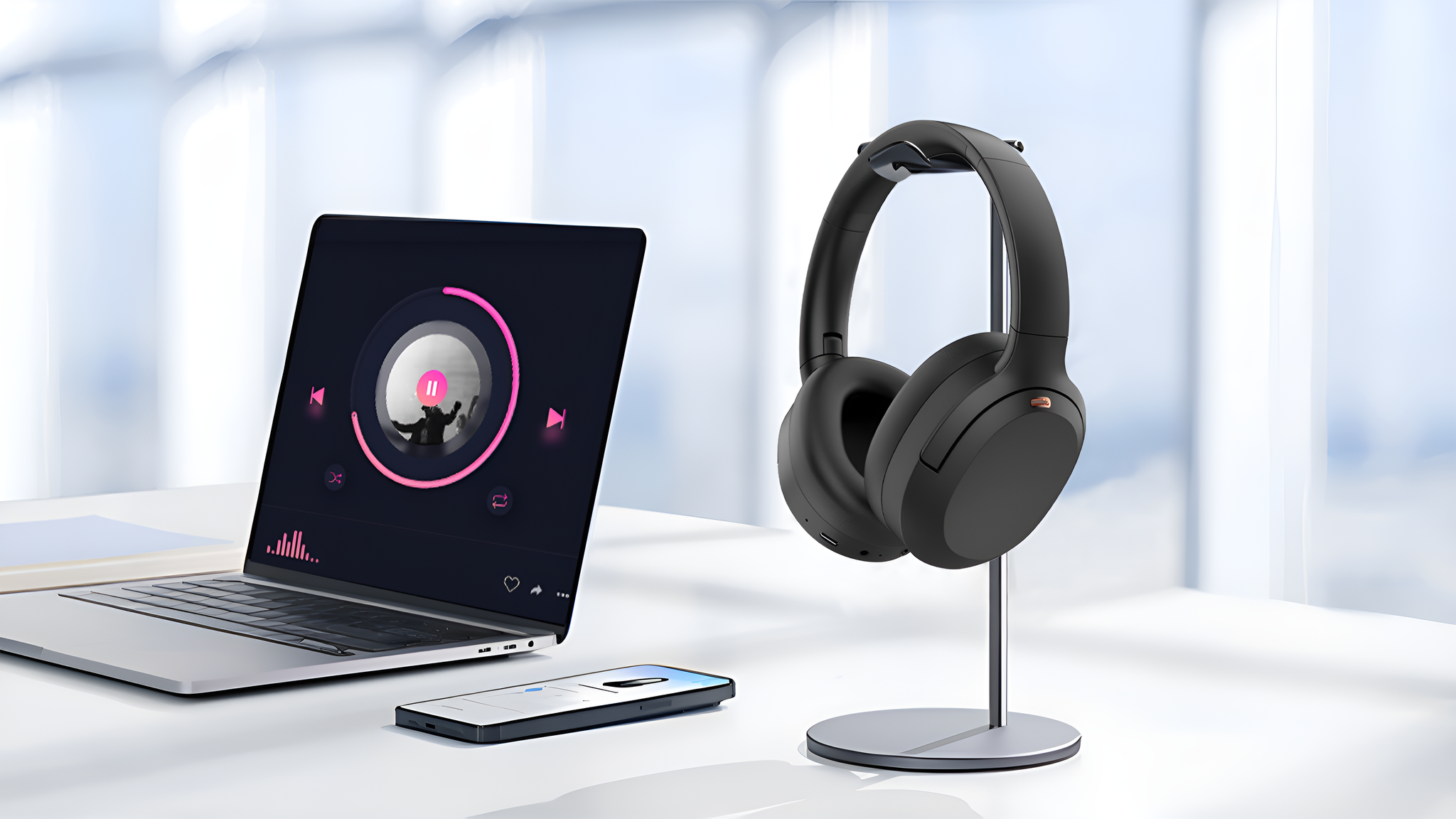 Active Noise Cancelling Headphones, -45dB Bluetooth Headphones 5.4, 50H ...