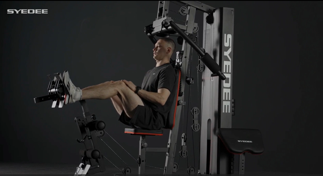 Syedee Home Gym Station, Workout Station with 150LBS Weight Stack, Home ...