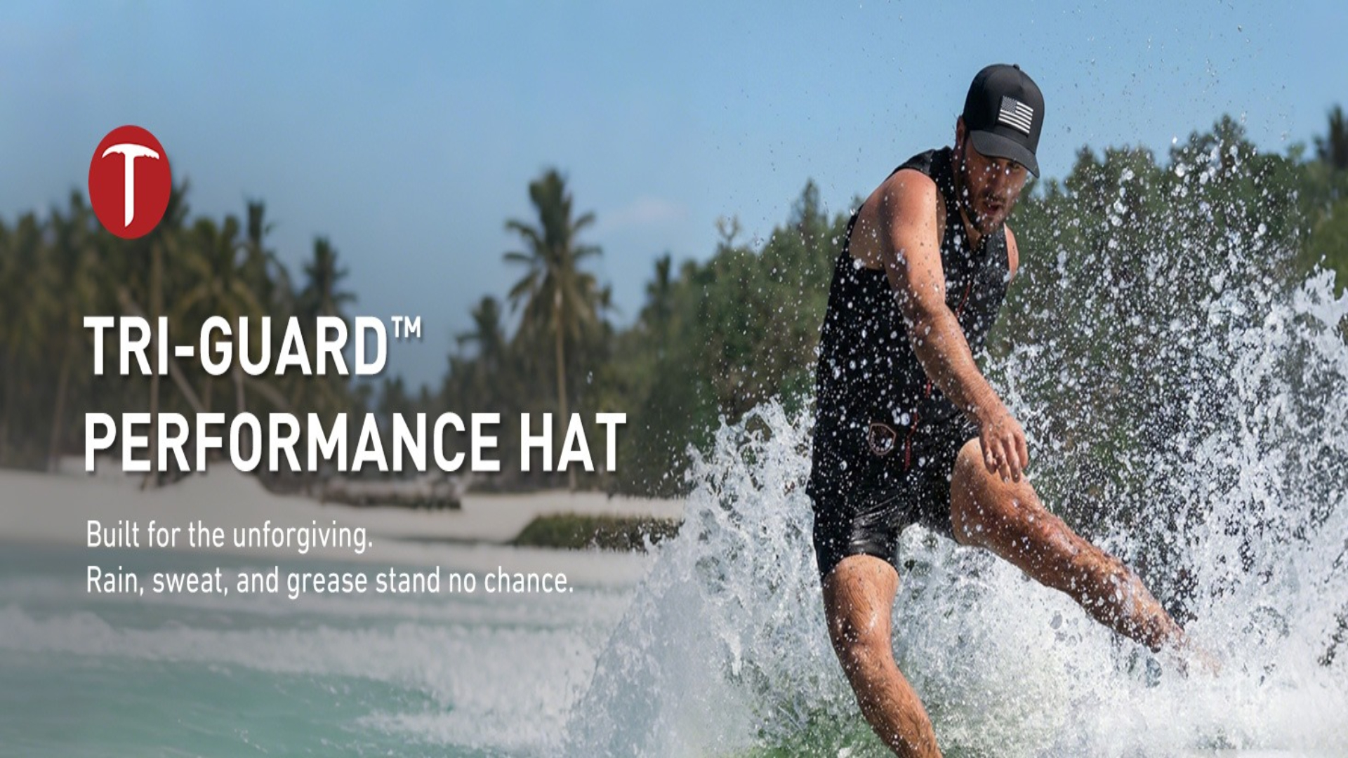 TOP-EX Waterproof Golf Snapback Hat with Breathable Panels, Flat Bill ...