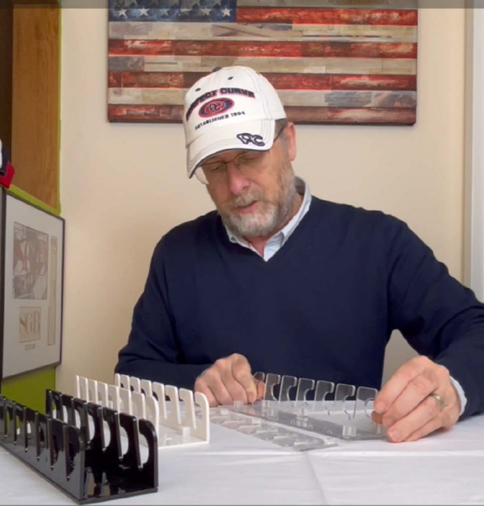 Perfect Curve Cap Rack Stand 1-Pack - Black, Wall & Tabletop Hat ...