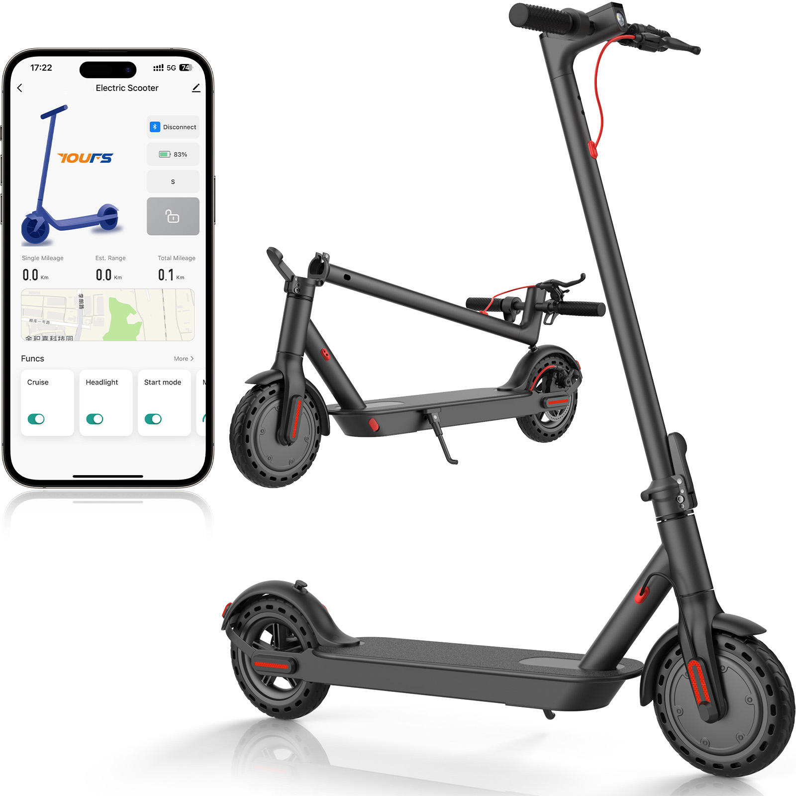 COBIZI Electric Scooter for Aldult and Teen, 350W Motor & Top 20 MPH ...