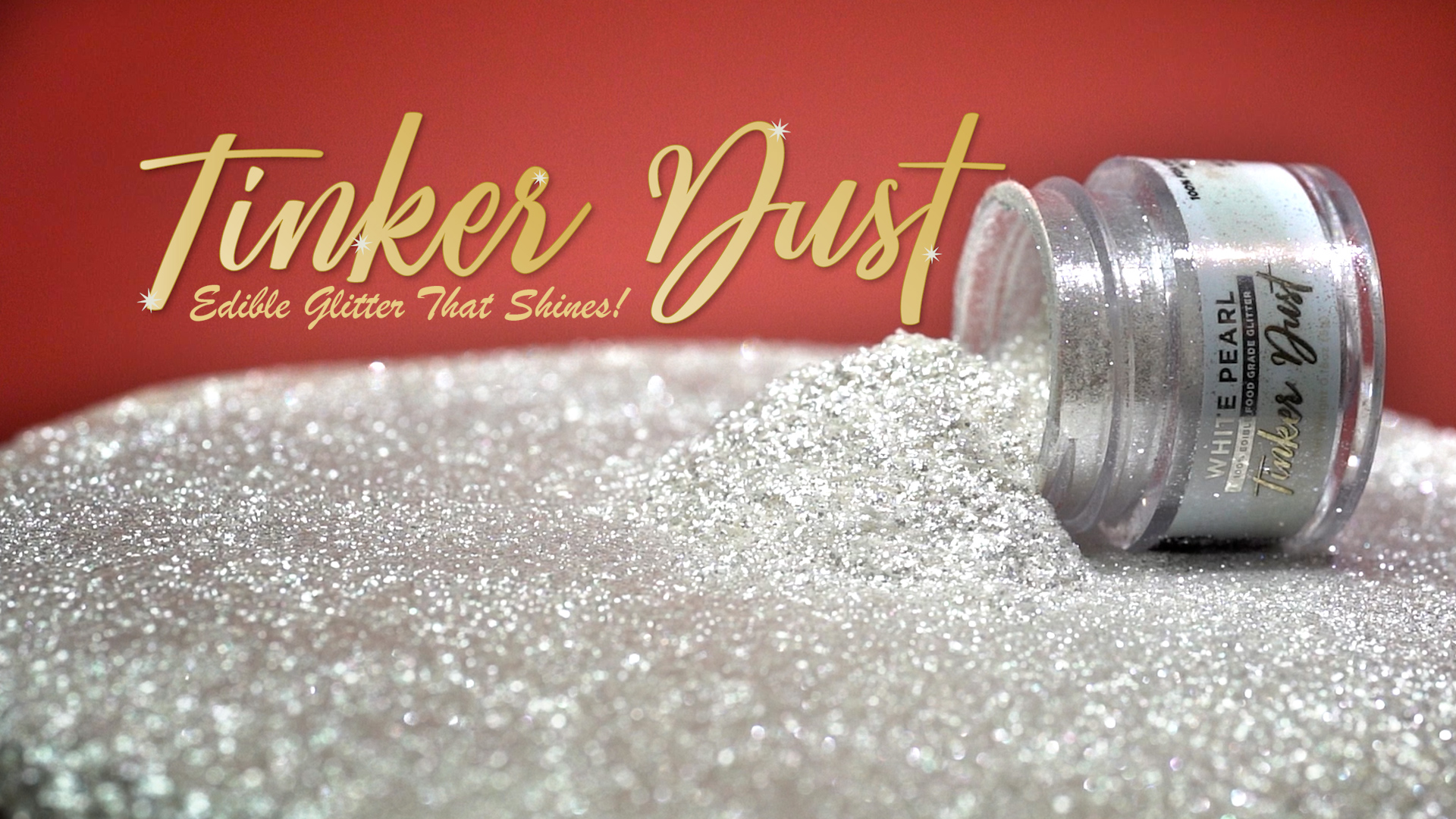 Bakell - Tinker Dust White Pearl Edible Cake Glitter - Vibrant Sparkle ...
