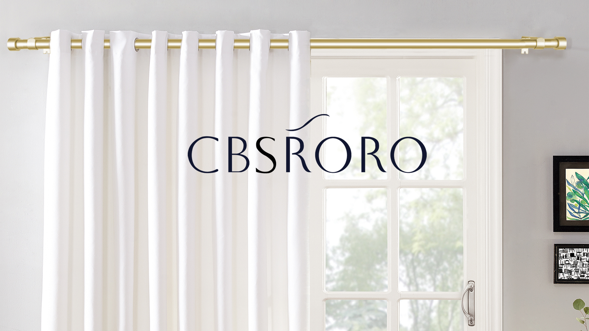 CBSRORO Metal Splicing Silver Curtain Rod for Windows Single Heavy Duty ...