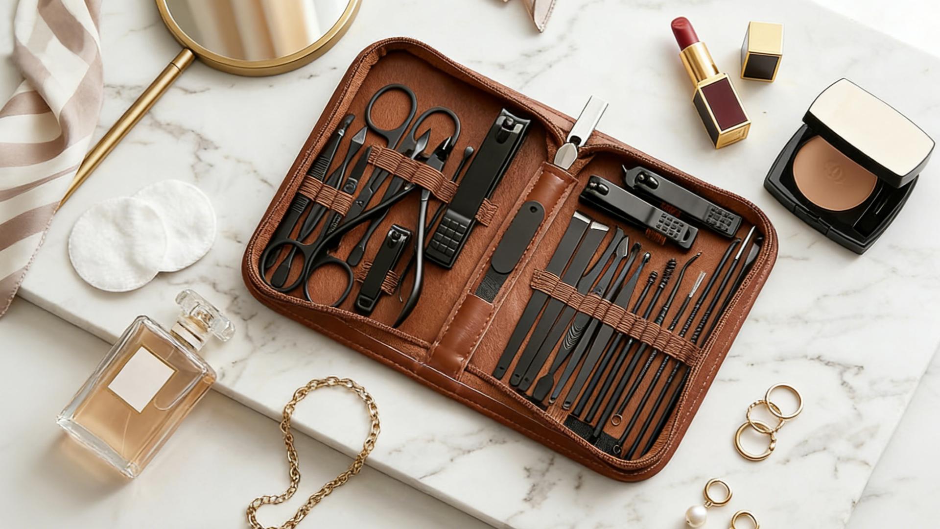 livhil Manicure Set, 26pcs Stainless Steel Nail Care Tools with Nail ...