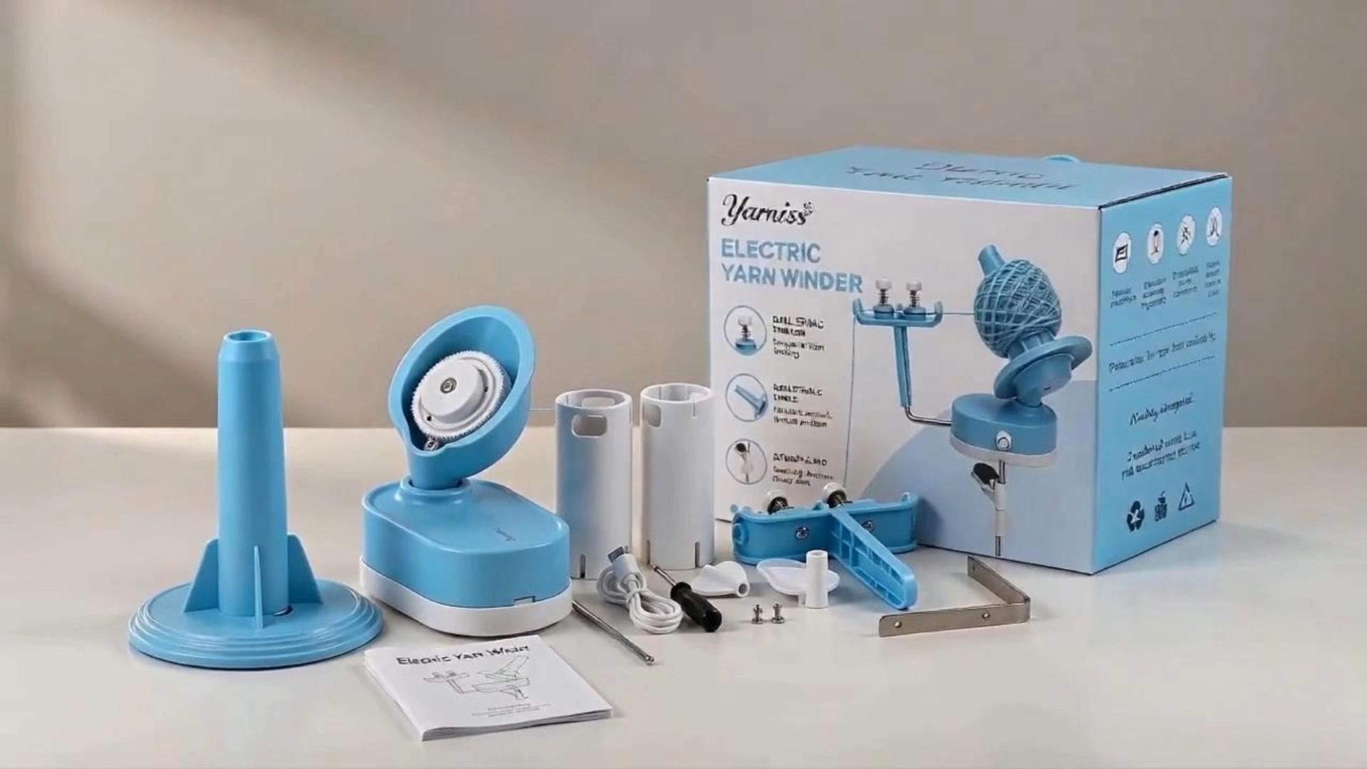 Yarniss Electric Yarn Ball Winder 10oz Large Capacity, Quiet Yarn Cake ...