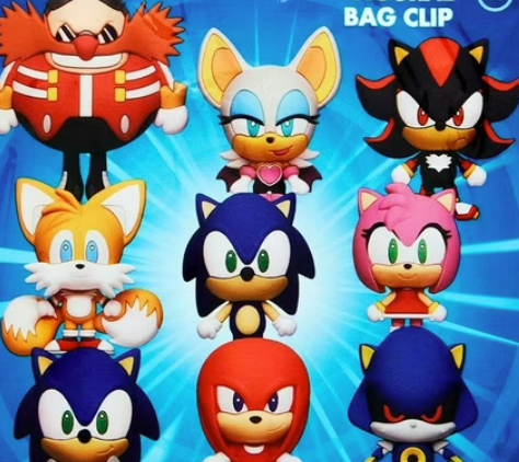 Monogram Sonic The Hedgehog 3D Collectible Figure Bag Clip, 2 in ...