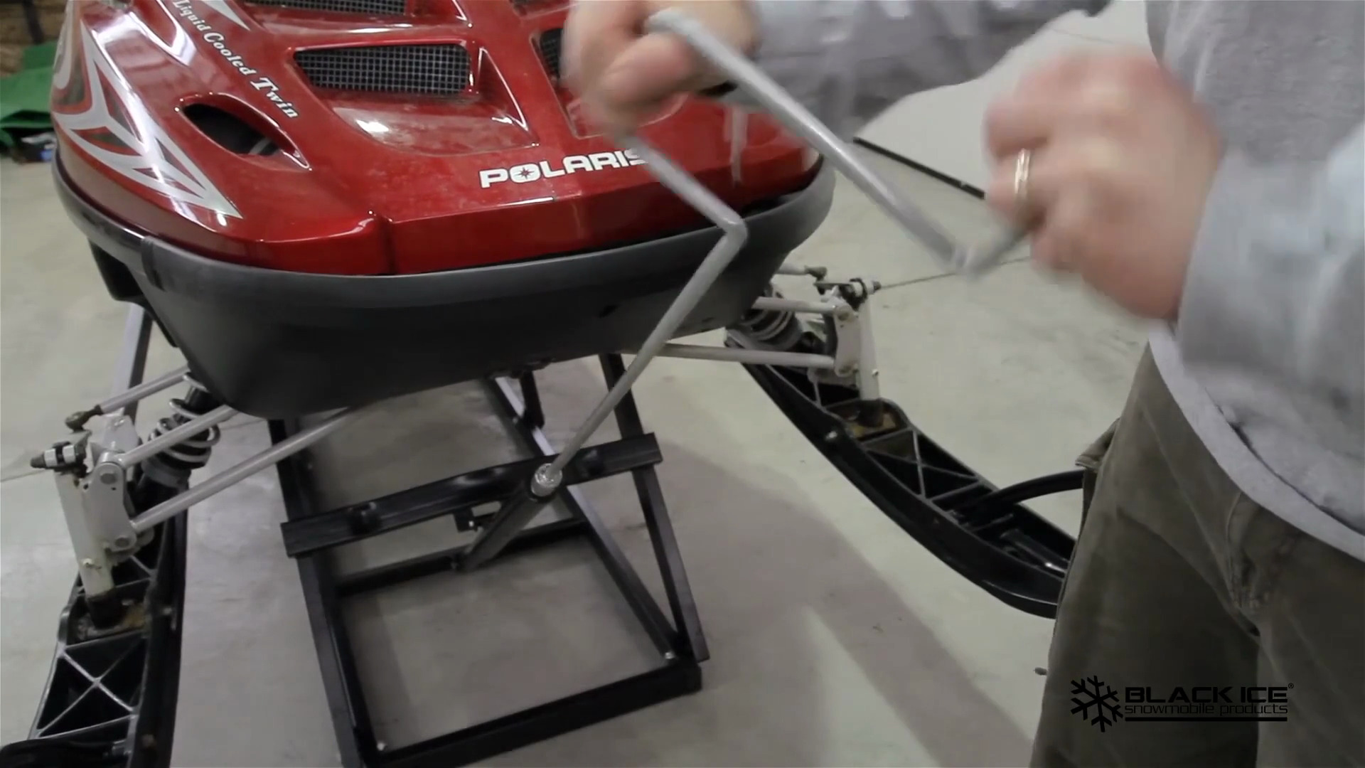 Black Ice Folding Snowmobile Jack Lift, Body Hoist & Maintenance Stand ...