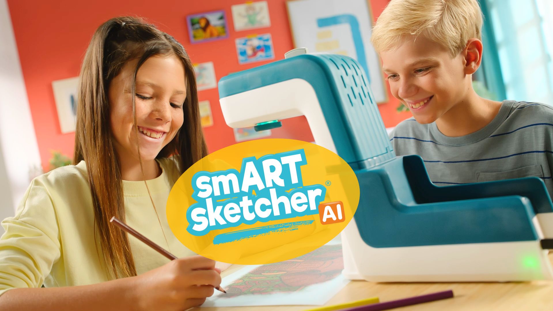 smART Sketcher AI Projector, AI-Powered Drawing Projector for Kids ...