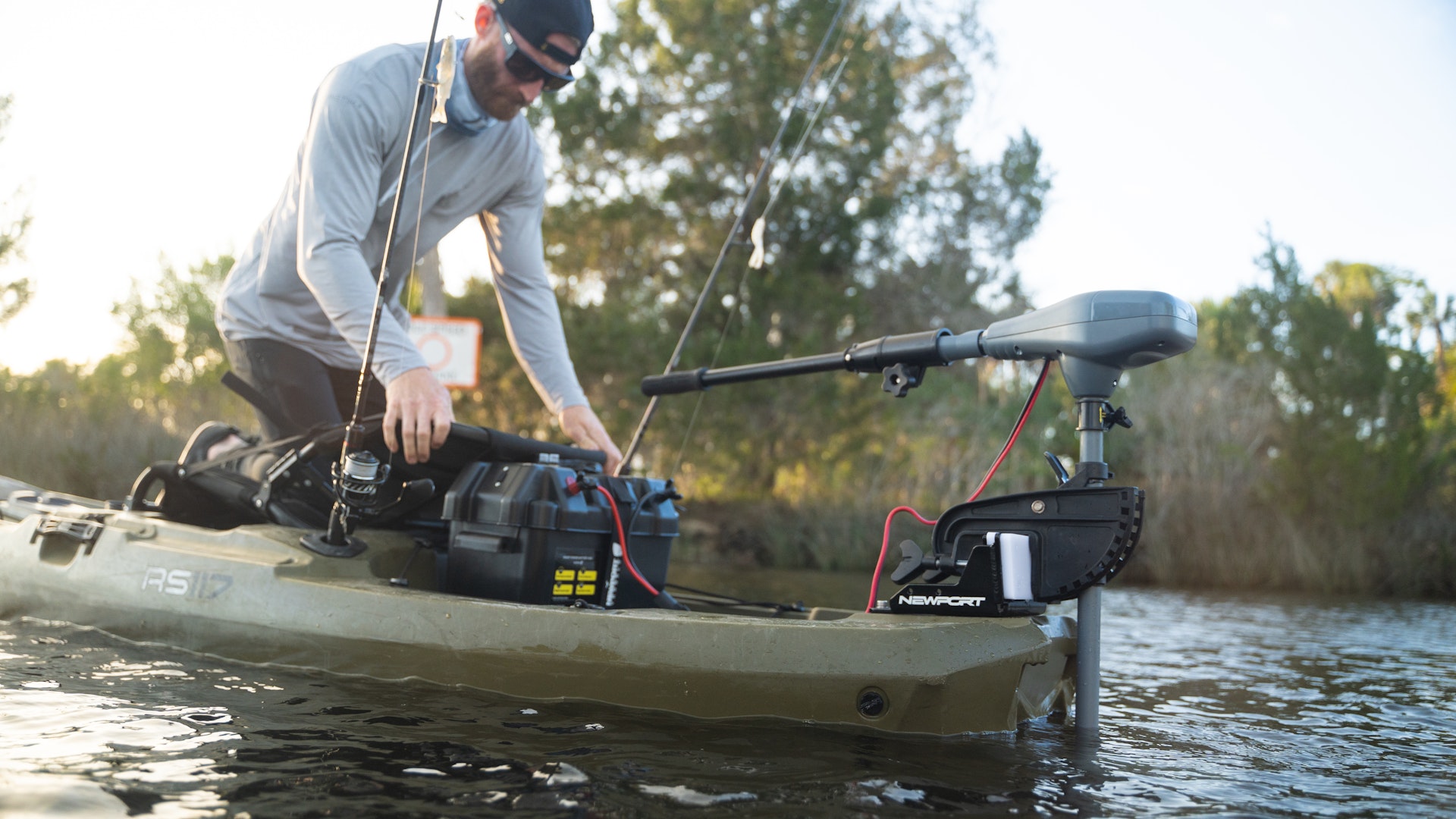 Newport Kayak Series Saltwater 24" Shaft 36 lb Thrust Trolling Motor ...