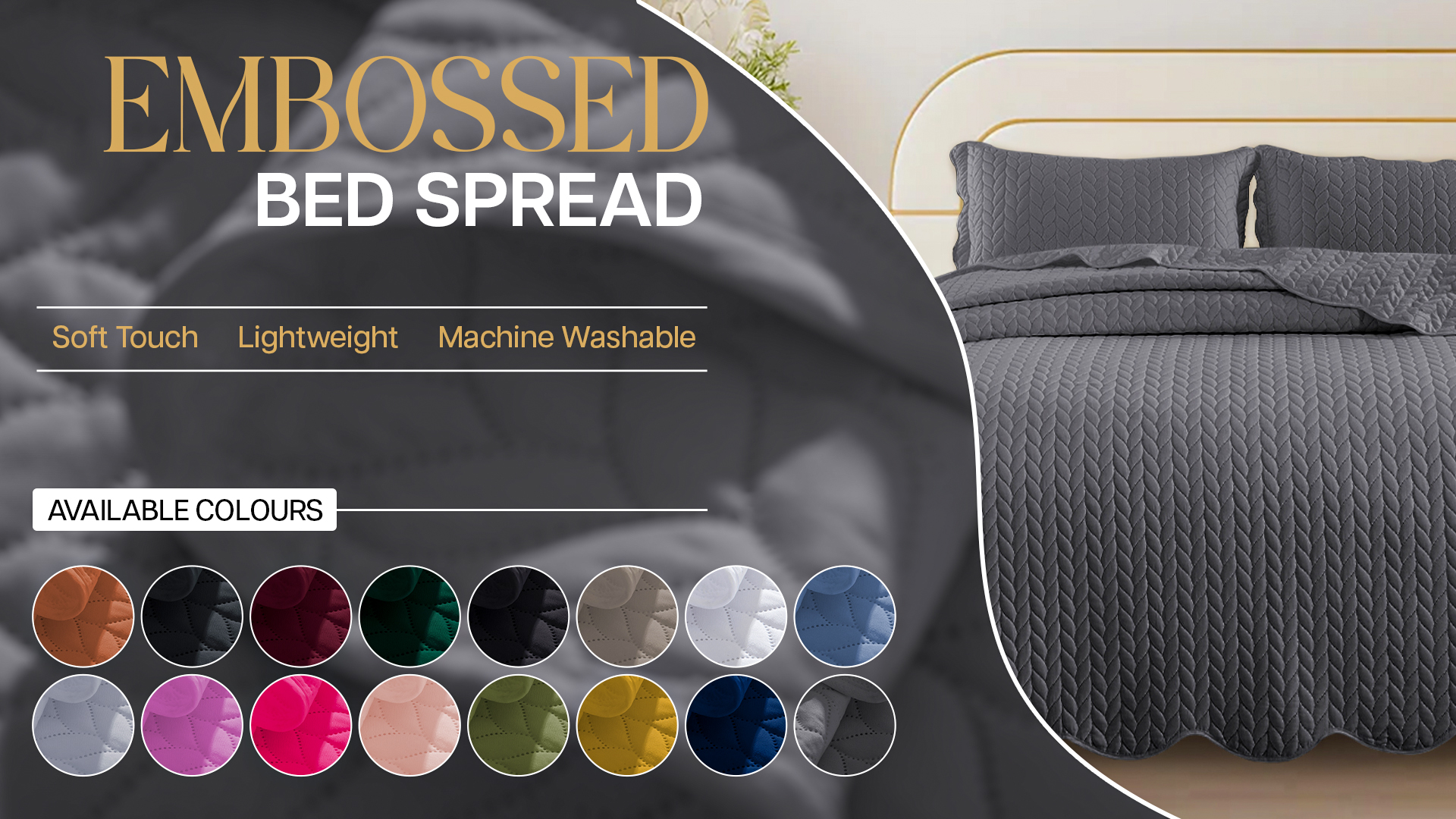 Moonlight20015 3 Piece Quilt Set Lightweight Ultrasoft Microfiber ...