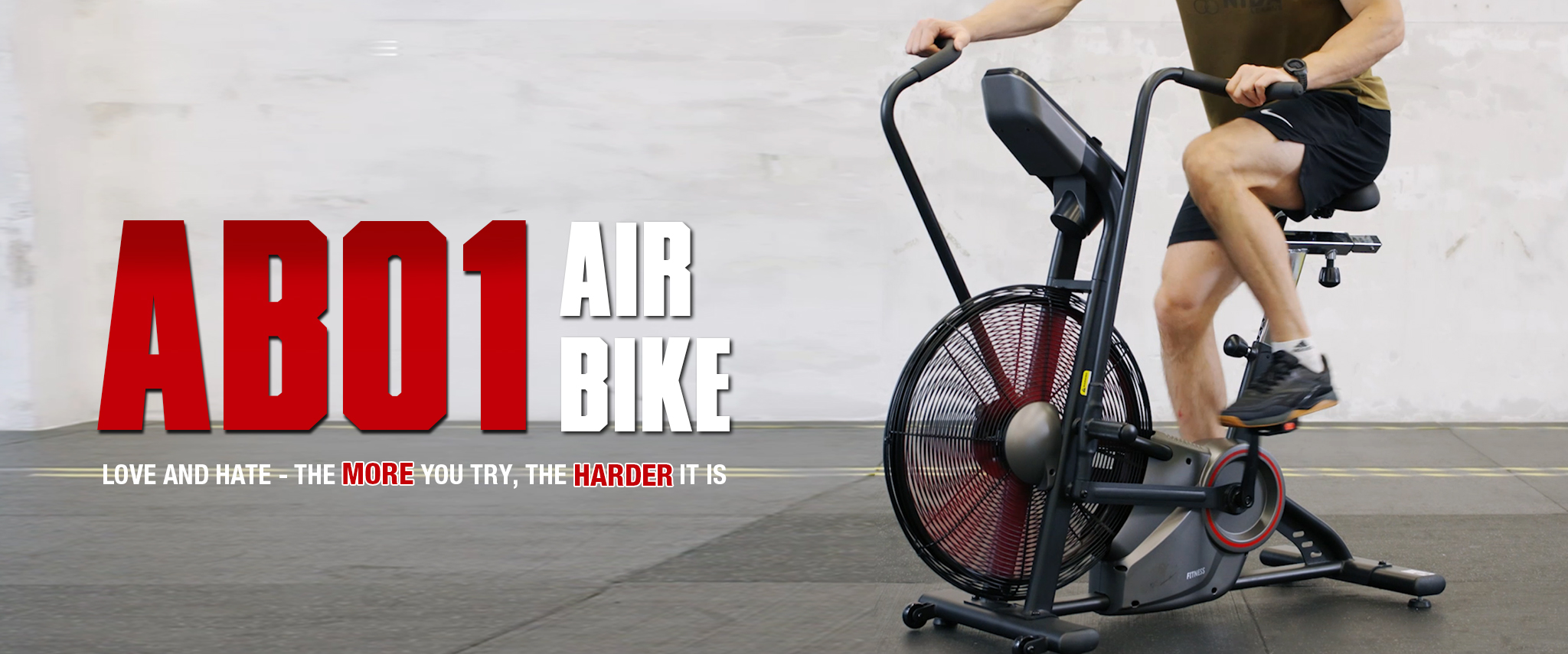 Syedee Air Bike Unlimited Air Resistance System and Multi Function Digital Monitor Air Exercise Bike with Adjustable Seat