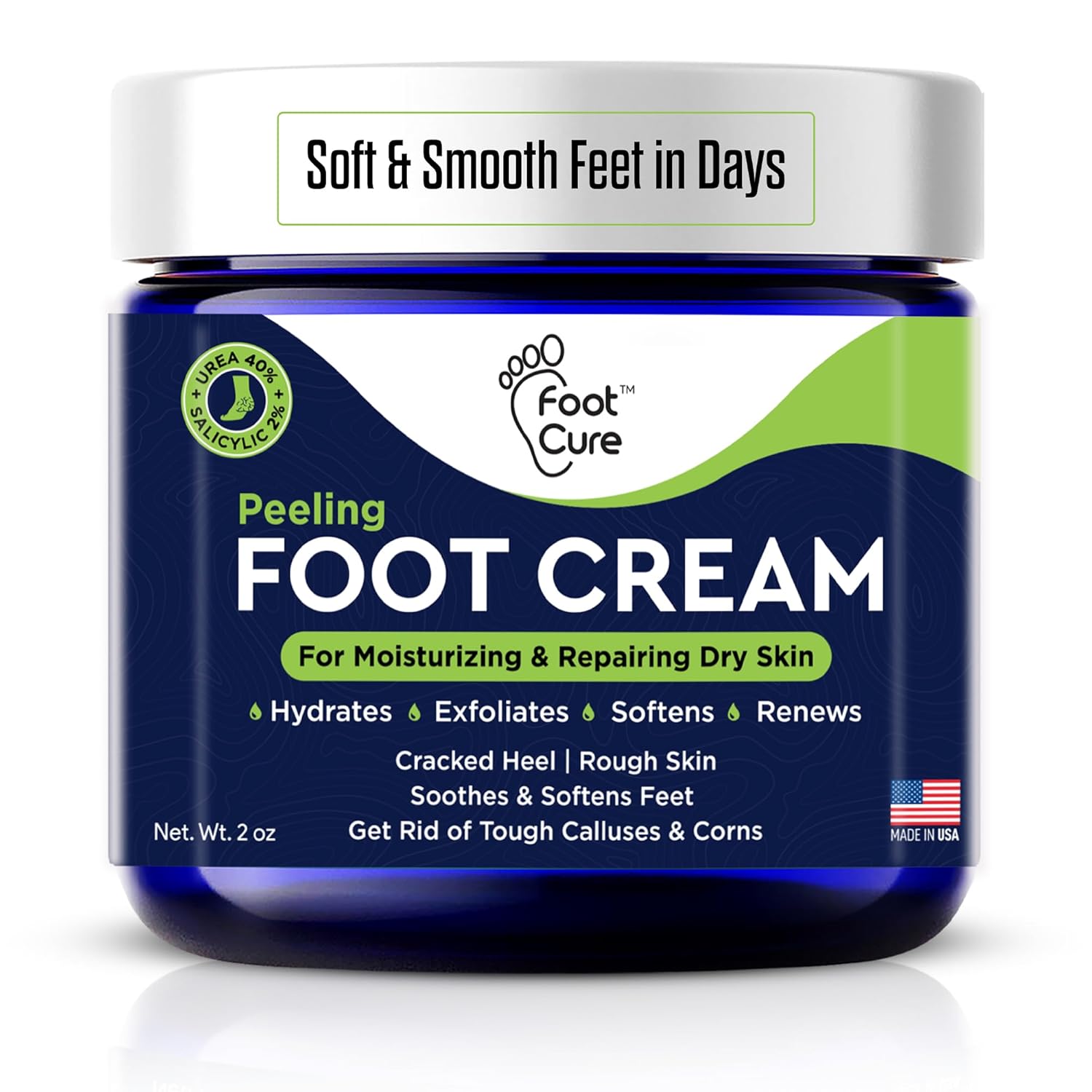 Foot Cure Tea Tree Oil Foot Cream - Moisturizing Athletes Foot ...