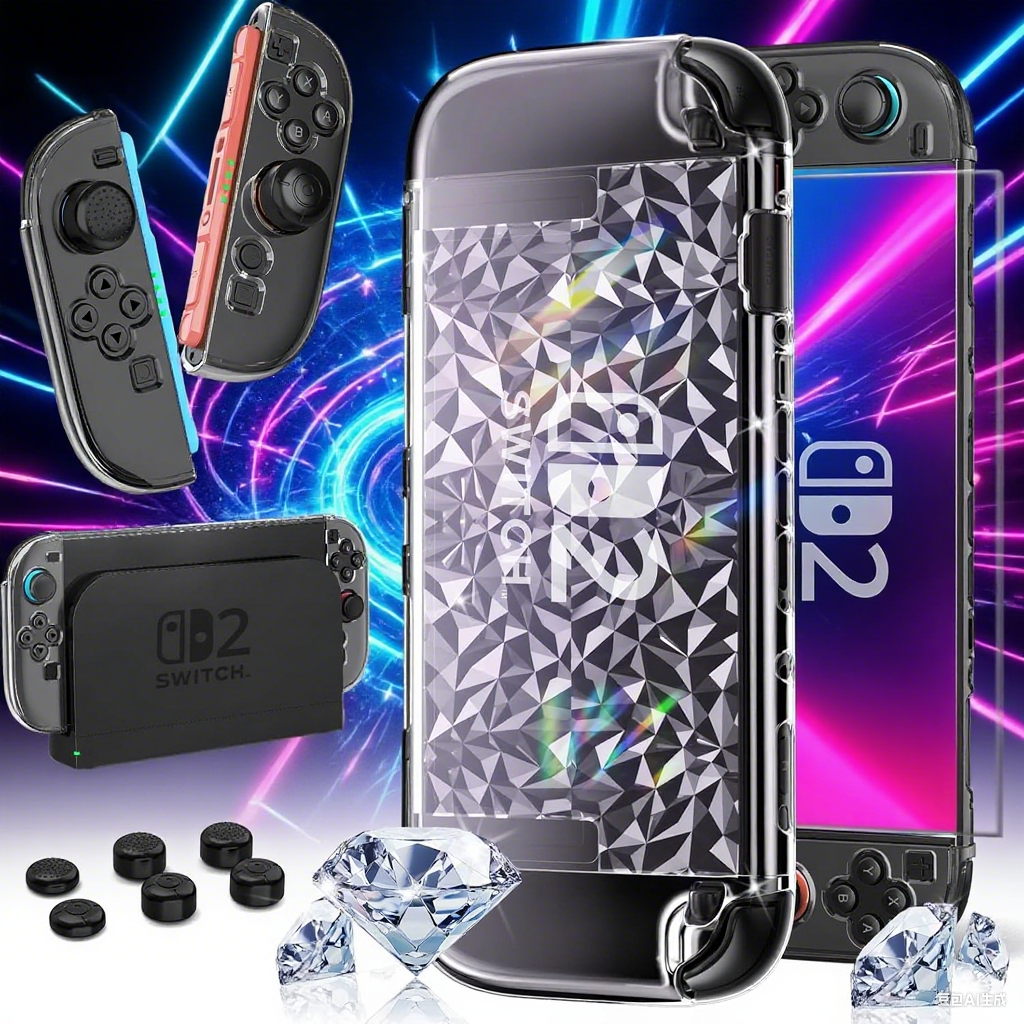 Switch 2 Case for Nintendo Switch 2 Accessories (2025), Transparent ...